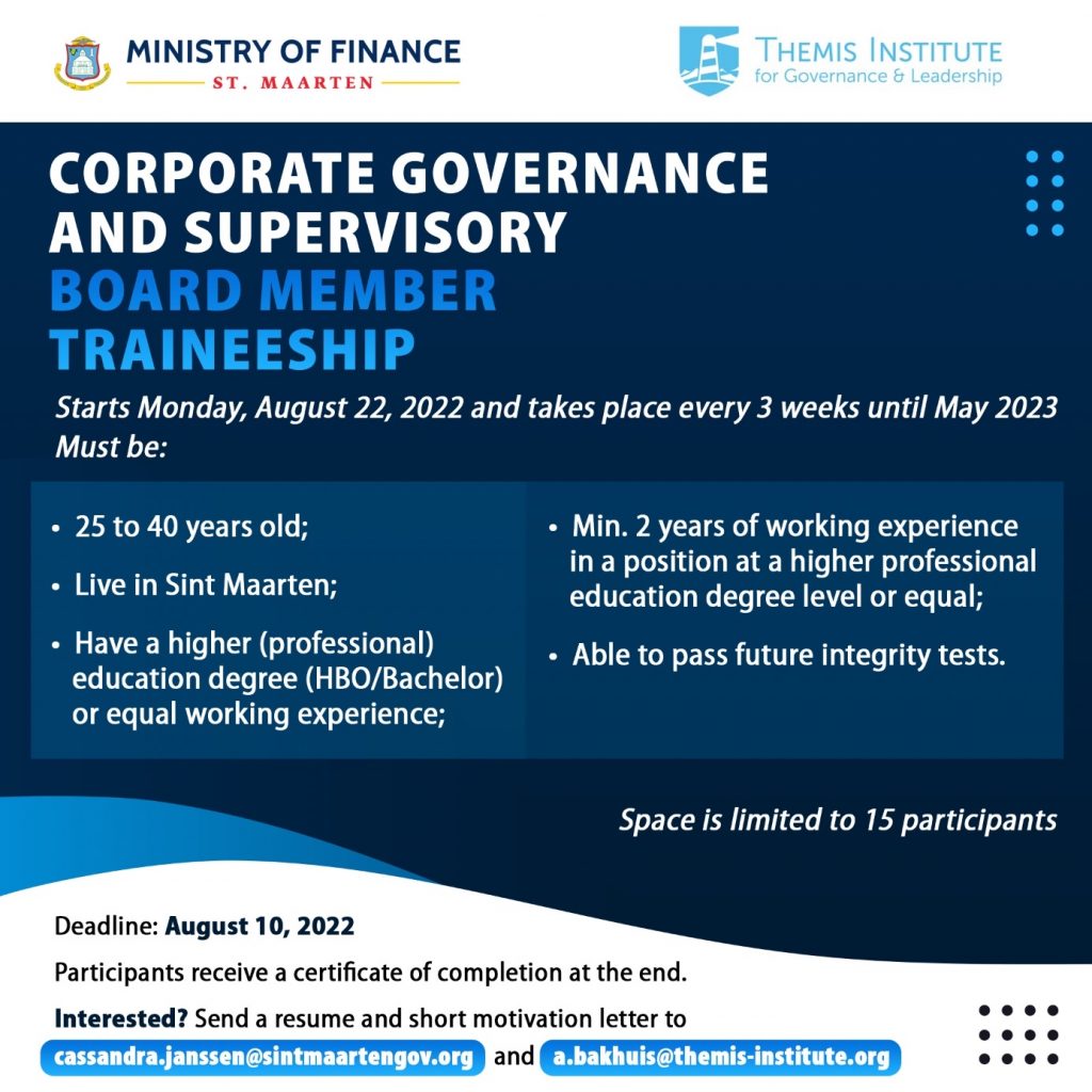 Minister of Finance launches corporate governance traineeship ...